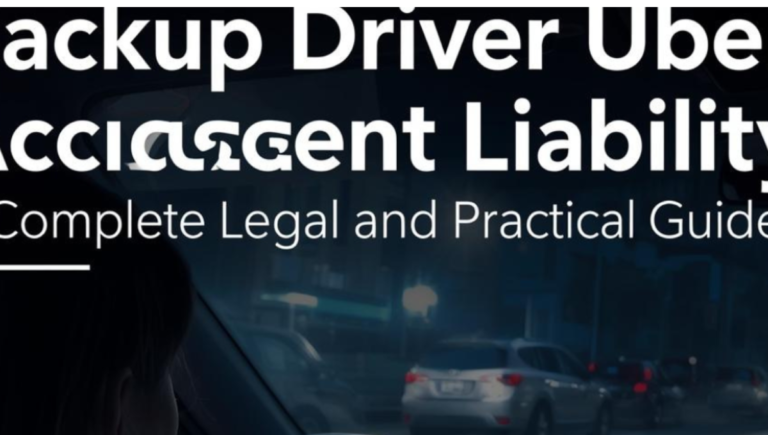 Backup Driver Uber Accident Liability: A Complete Legal and